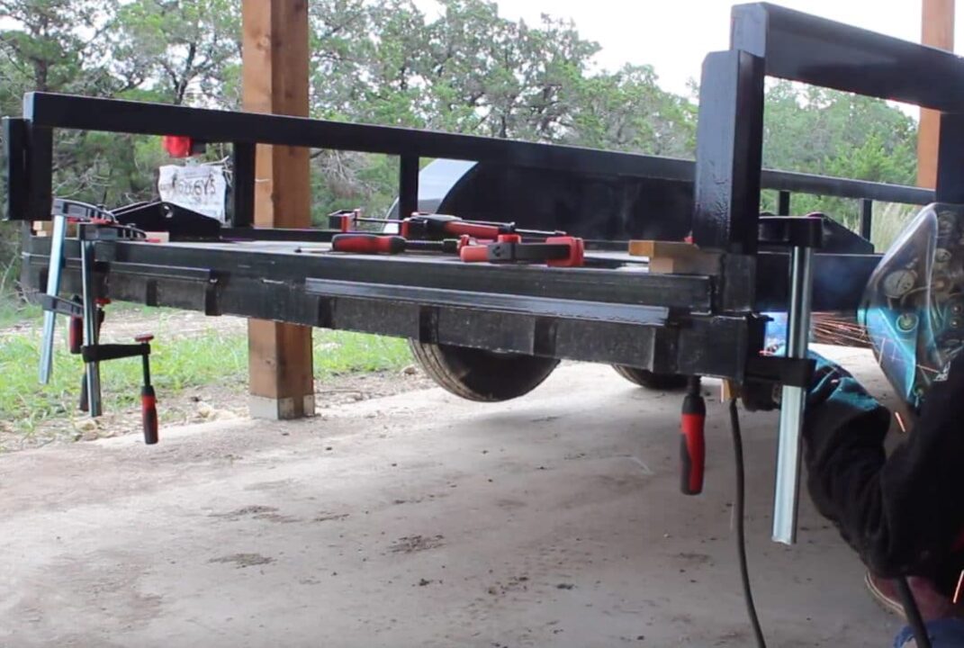 How To Build Your Own DIY Log Hauling Trailer | Wilker Do's