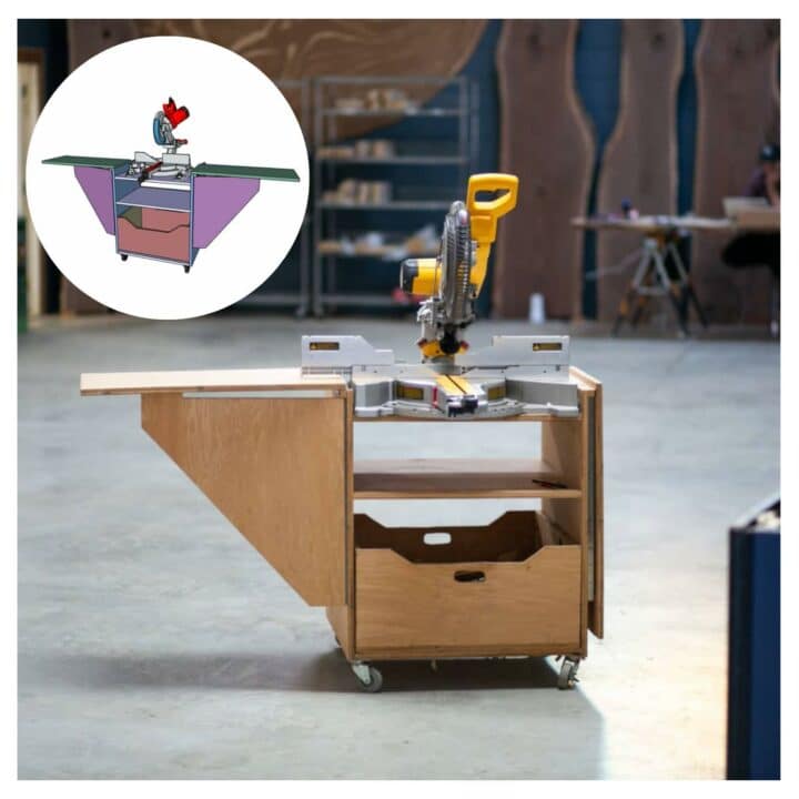 Sliding Compound Miter Saw Stand Plans | Wilker Do's