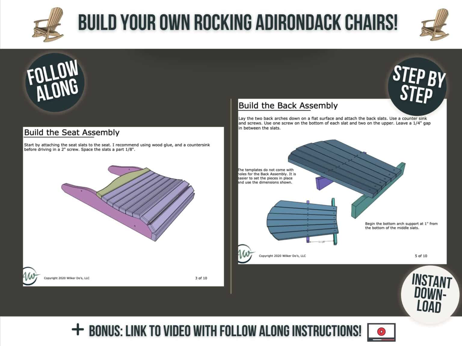 Folding Adirondack Chair Templates | Wilker Do's