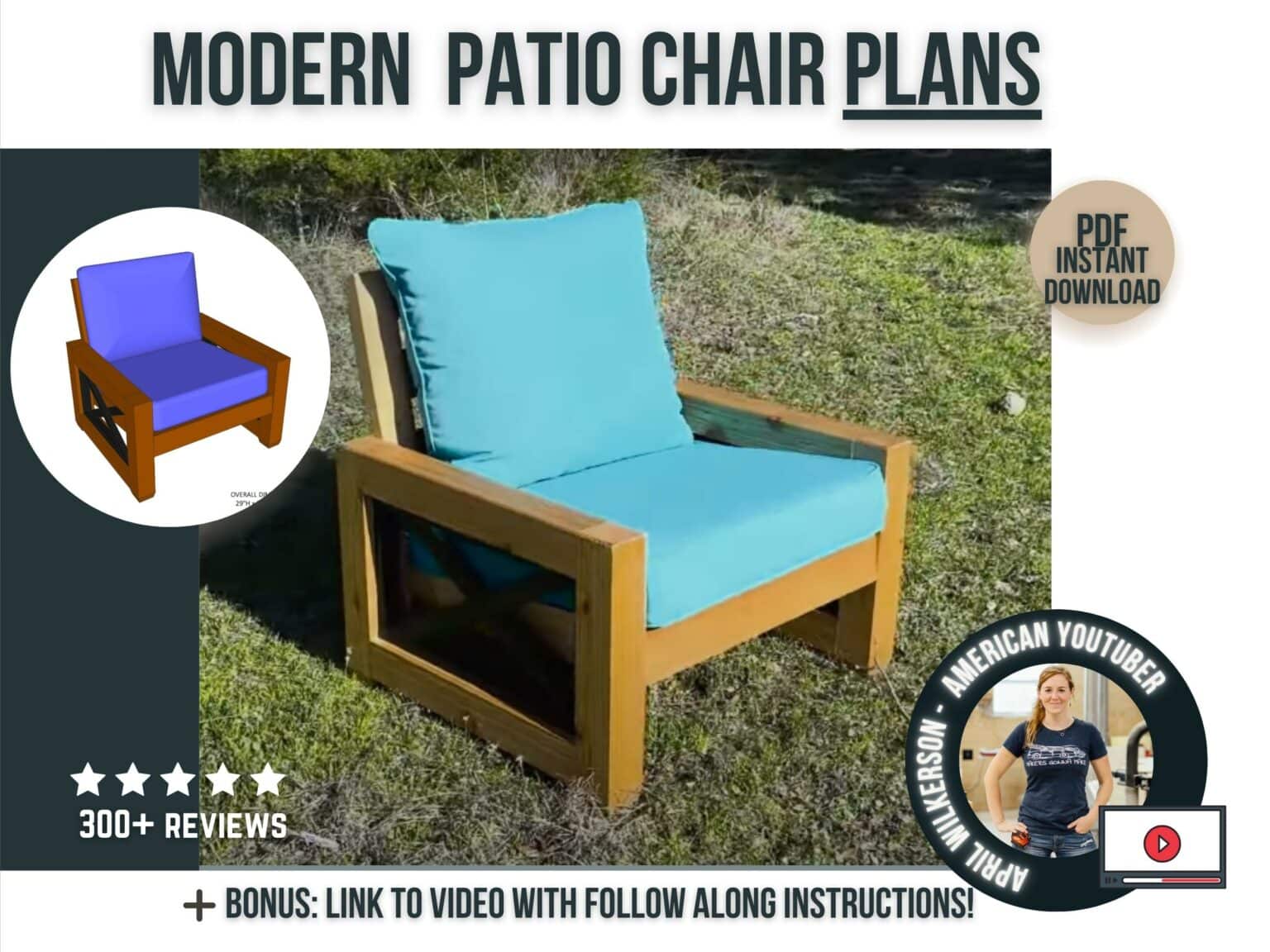 Modern Patio Chair Plans | Wilker Do's